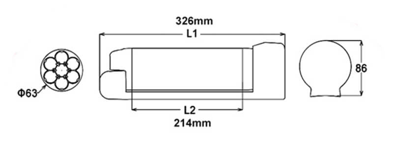 Ebike Battery Case 36V Cuttle DC-2C | Skya Power